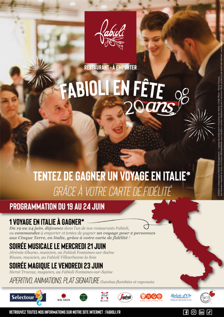FABIOLI EN FÊTE : 20 ANS ! - Fabioli